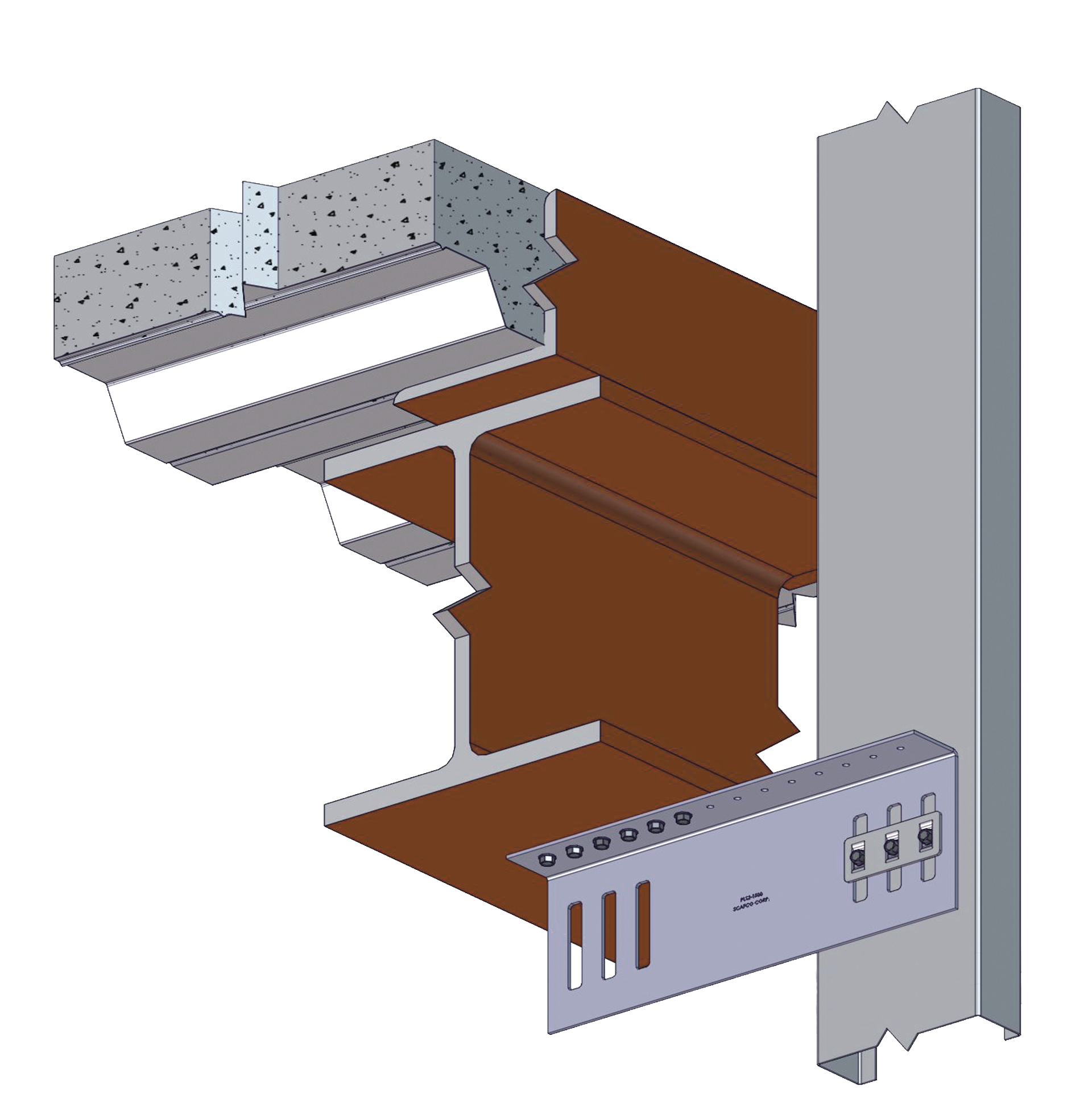 PLS2 - Bypass Slab Slide Strut - SCAFCO Steel Stud Company