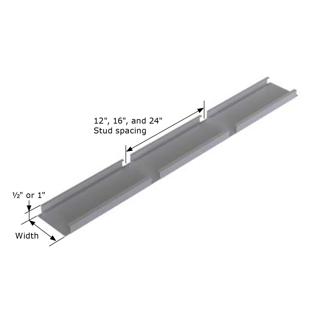 NS - Notched Stud Backing - SCAFCO Steel Stud Company
